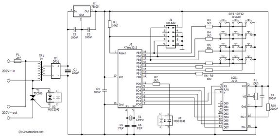 Lichtbak timer - Computer & Microcontroller - Schakelingen - Circuits ...